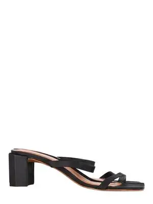 By Far Tanya Square-toe Sandals - Black