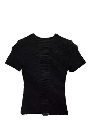 ALEXANDER WANG Smocked Ruched Top - Black