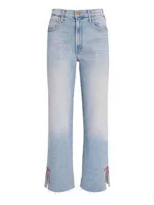 MOTHER The Rambler Zip Heel Jeans - Blue