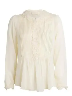 Ulla Johnson Wool Adriel Tunic Blouse - Ivory