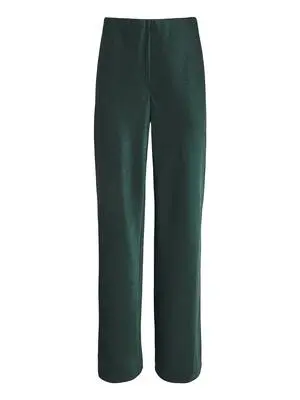 Vince Satin High-waisted Trousers - Green