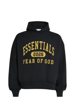 Fear Of God Varsity Logo Hoodie - Black