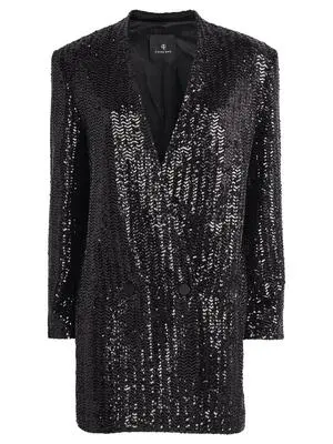 ANINE BING Sequinned Veneda Mini Dress - Black