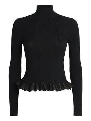 Ulla Johnson Ruffle-detail Yulia Top - Black