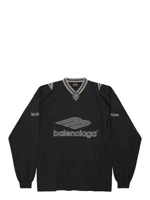 Balenciaga Cotton 3b Sports Icon T-shirt - Black