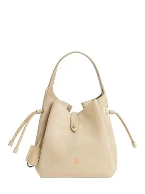 Polo Ralph Lauren Small Suede Polo Play Crossbody Bag - Beige