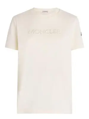 Moncler Cotton Logo T-shirt - White