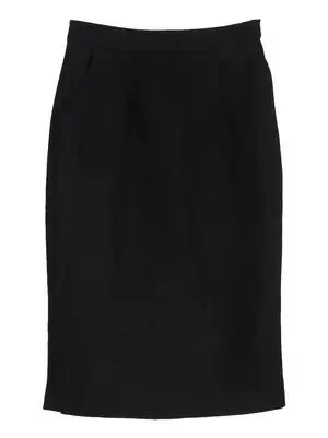 Miu Miu Knee-length Wool Skirt - Black
