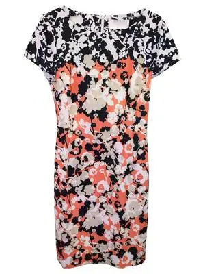 BOSS Donisa Floral-print Mini Dress - Orange