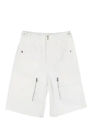 Alexander McQueen Multi-pocket Bermuda Shorts - White