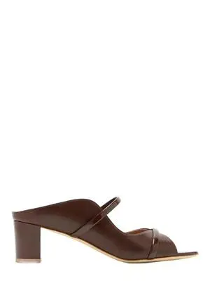 MALONE SOULIERS Norah Strap Heeled Mules - Brown
