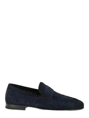 Santoni Woven Strap Loafers - Blue