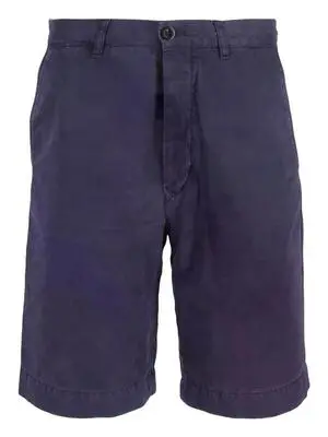 Mr P. Garment-dyed Twill Shorts - Blue