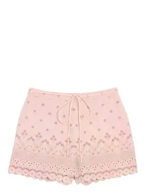 VALENTINO Shorts With Cotton And Ribbon Detail