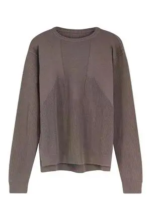 Rick Owens Ribbed Knit Sweater - Brown