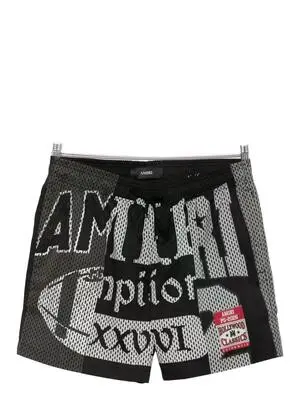 Amiri Graphic Print Swim Shorts - Black