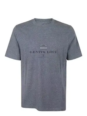 Brunello Cucinelli Graphic-print T-shirt - Grey