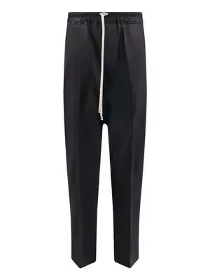 Rick Owens Drawstring Flap-pocket Trousers - Black