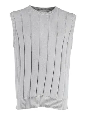 Mr P. Ribbed Knit Vest - Grey