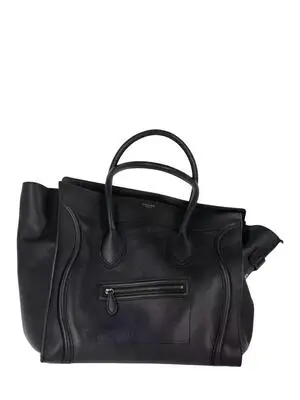 Celine Leather Tote Bag - Black