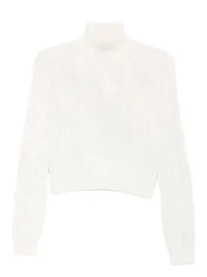 Polo Ralph Lauren Long-sleeve Cable Knit Sweater - White