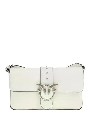 Pinko Slouchy Studs Leather Wallet - White