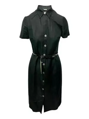 Marella Penny Linen Shirt Dress - Black