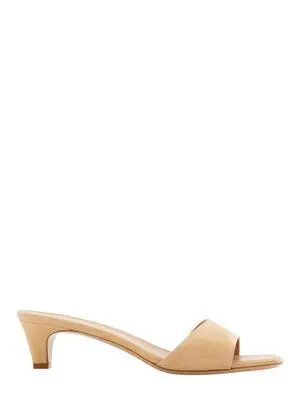FERRAGAMO Low Heel Mule - Beige
