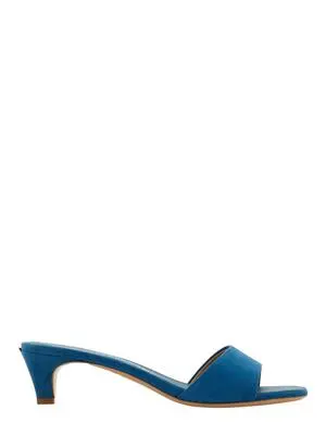 FERRAGAMO Low Heel Mule - Blue