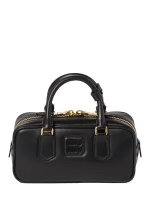 Miu Miu Arcadie Leather Bag - Black