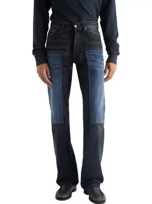 Acne Studios 2010 M Patchwork Straight Leg Jeans - Black