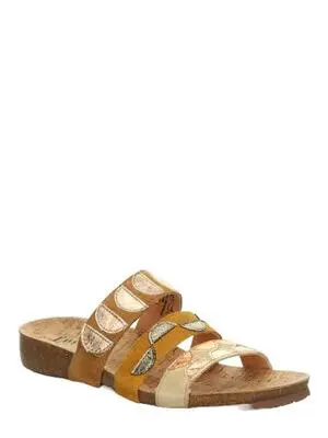 Think! Julia Slide Sandal - Cinnamon/kombi