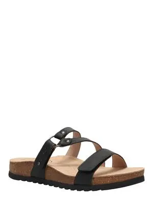 TAOS Ring Slide Sandal - Black