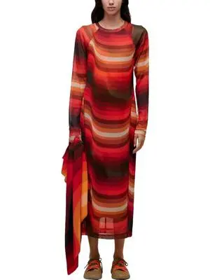 OSKLEN Ipanema Long-sleeves Dress - Red