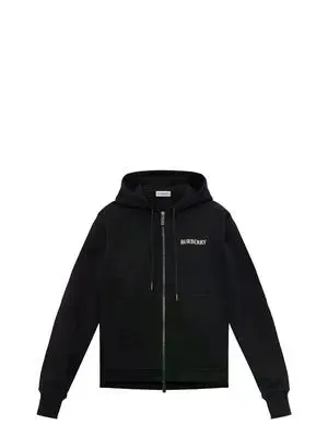 Burberry Zip-up Hoodie - Black