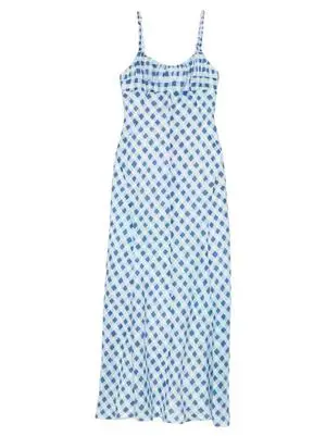 Sandro Colette Gingham Maxi Dress - Blue