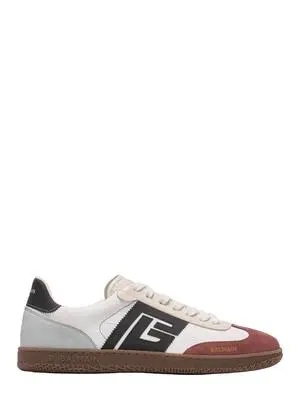 Balmain Swan Suede And Nylon Trainers - White