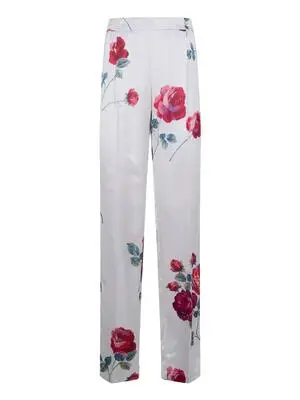 N.21 Floral Printed Canvas Trousers