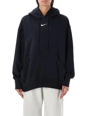 Nike Cotton Jersey Oversized Hoodie - Black