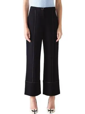 LK BENNETT Eugine Crop Wide Leg Pants