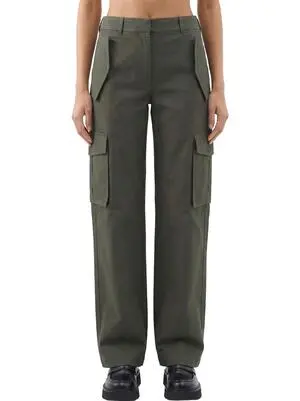 Burberry Wide Leg Trousers - Green