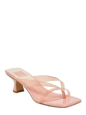 Dolce Vita Brevel Vinyl Translucent Strap Sandal - Rose Jelly