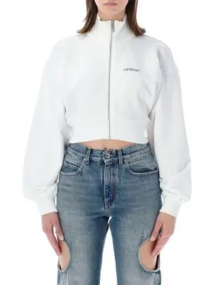 Off-White Embroidered Logo Sweatshirt - White