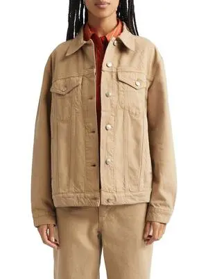 Marimekko Maridenim Murros Denim Trucker Jacket - Light Brown