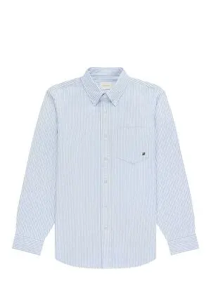 Aimé Leon Dore Striped Crest Oxford Shirt - Blue