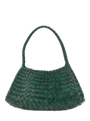 Dragon Diffusion Woven Shoulder Bag Green