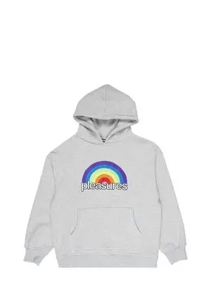 PLEASURES Hooded Pullover Sweatshirt - Grey