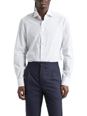 ISAIA Check Button-up Shirt