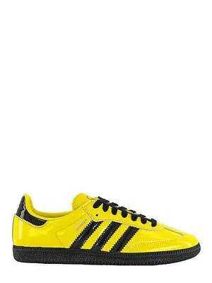 Adidas Samba Og Patent Leather Trainers - Yellow Core Black Silver