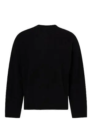 THE ELDER STATESMAN Relaxed Fit Cashmere Crewneck Jumper - Black